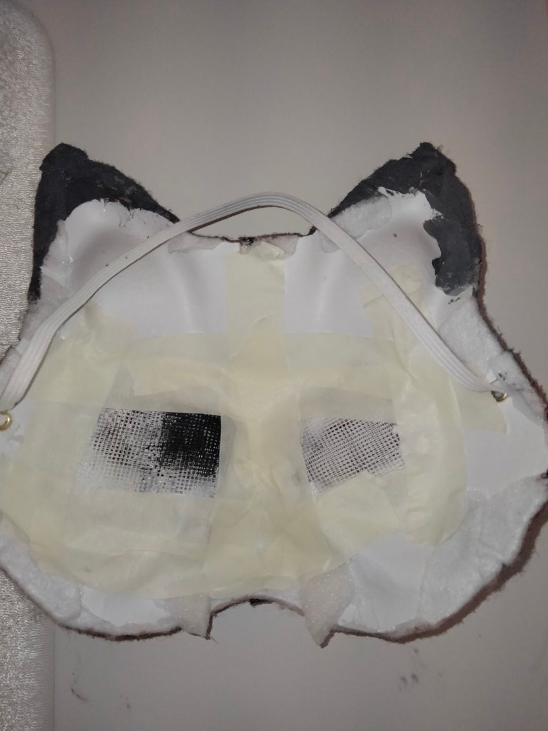 Cat Mask for Therians and Quadrobists hand Made With Lining - Etsy