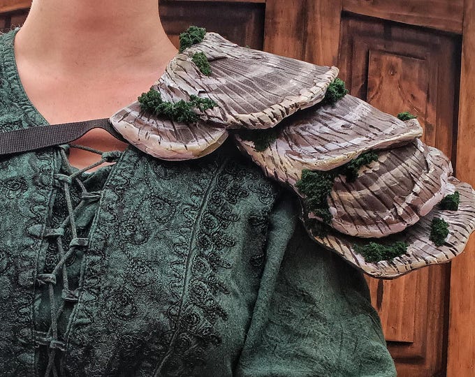 Shelf Mushroom Shoulder Pauldron Armor - Druid Armor - Cosplay, LARP ...