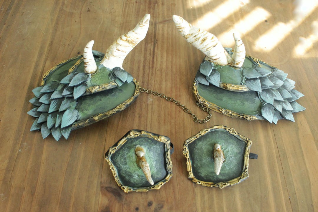 Monster Dragon Scale Pauldrons and Hand Armor - Etsy