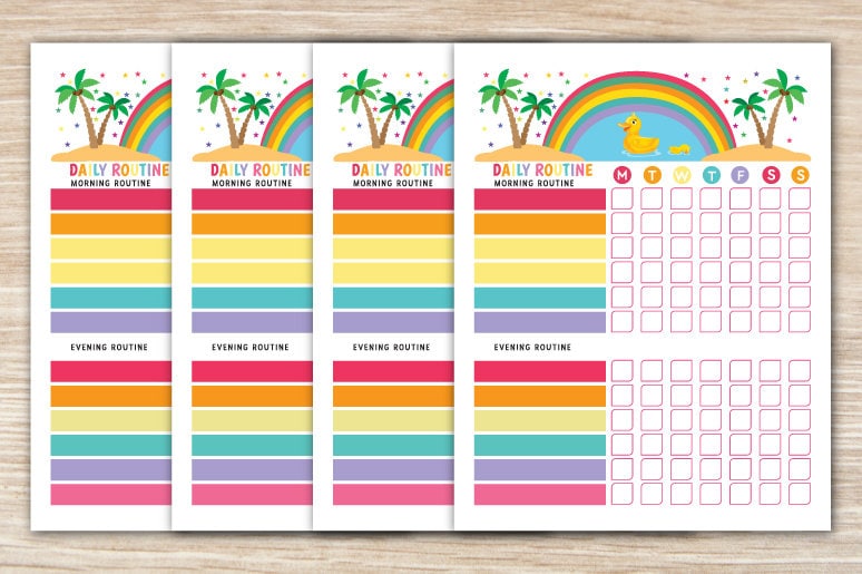Kids Daily Routine, Kids Chore Chart, Chore Chart for Kids, Kids Daily ...
