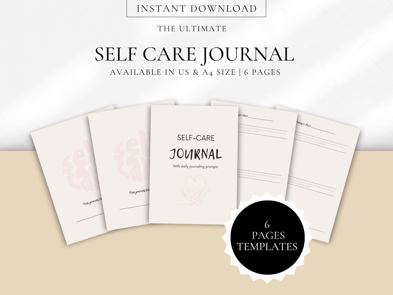 Digital Self-love Printable Planner for Beauty Journal and Skincare ...