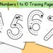 Numbers 1 to 10 Tracing Counting Children Handwriting Practice Toddler ...