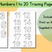 Numbers 1 to 20 Tracing Counting Children Handwriting Practice Toddler ...