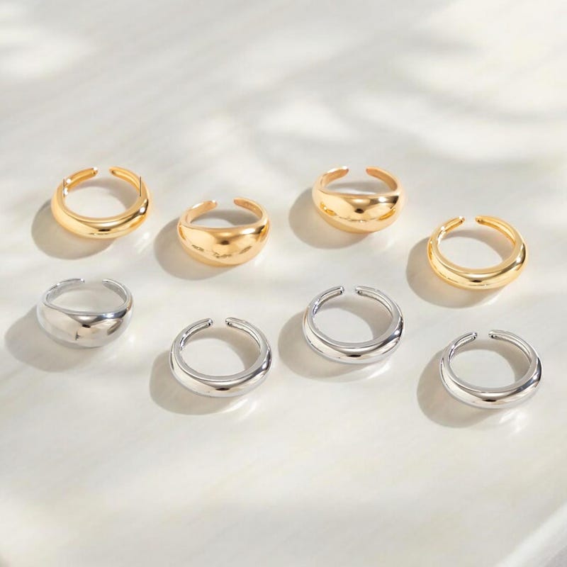 Women Silver Ring Sets - Etsy