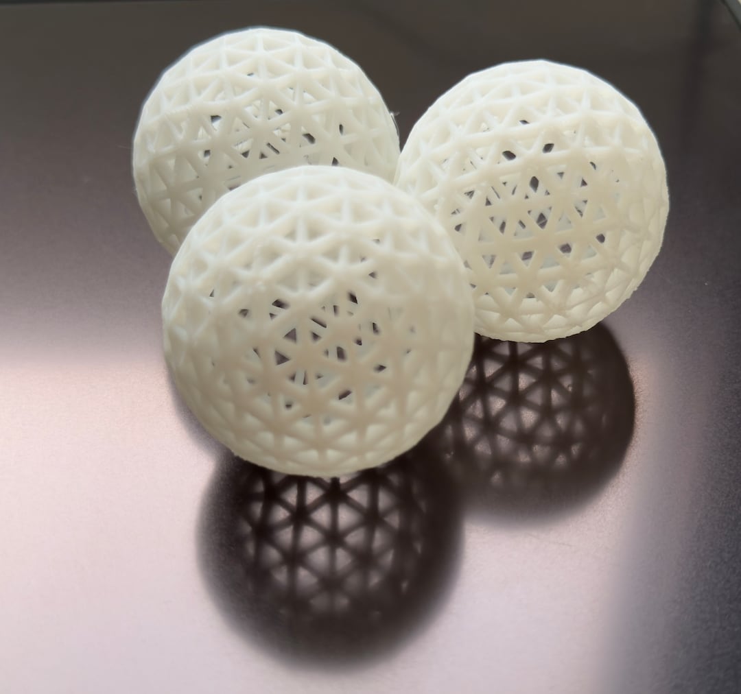 Six 6 Airless 3d-printed Ping Pong Balls - Etsy