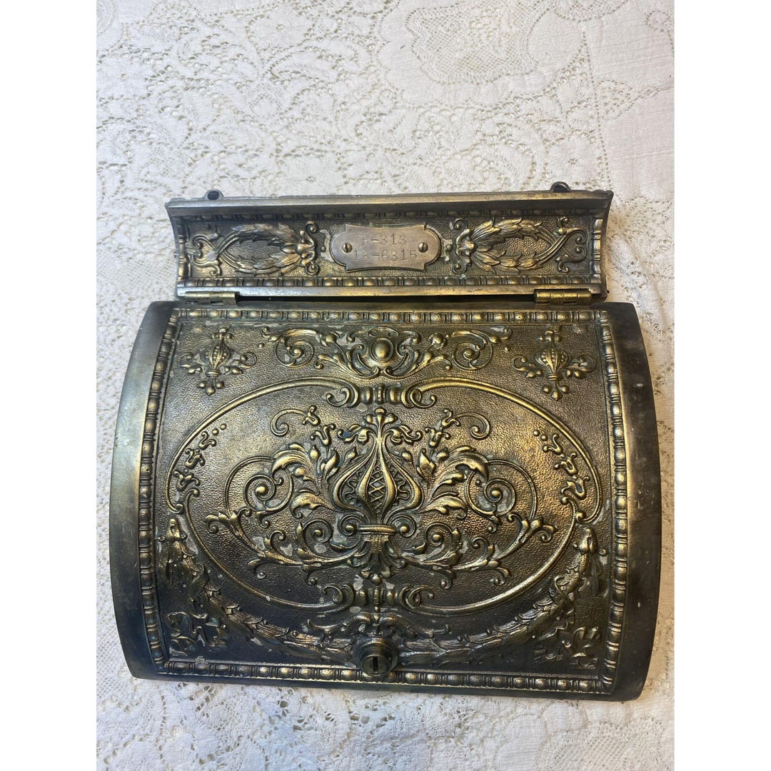 Antique Brass Cash Register Front Panel: Metal Salvage Decor - Etsy