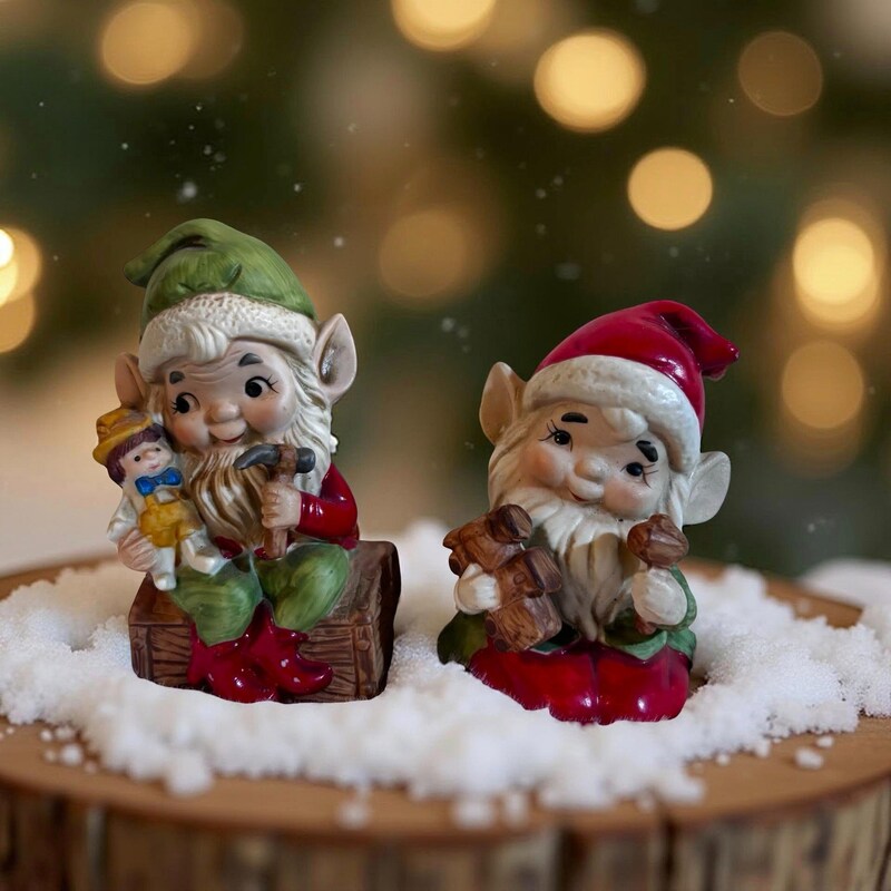 Homco Elves - Etsy