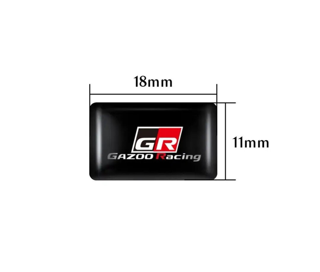 New Toyota GR Sport Gazoo Racing 5 Badge Sticker Set Yaris GR86 Corolla ...