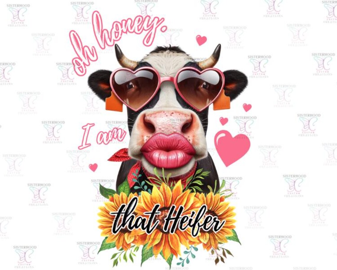Oh Honey. I Am That Heifer, PNG Cow Bundle - Etsy