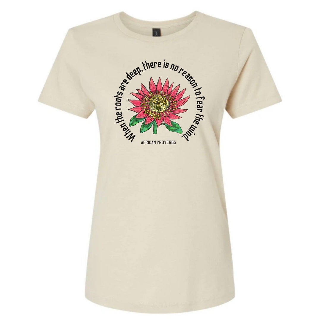 African Protea Flower Shirt: South African Proverbs, Positivity - Etsy