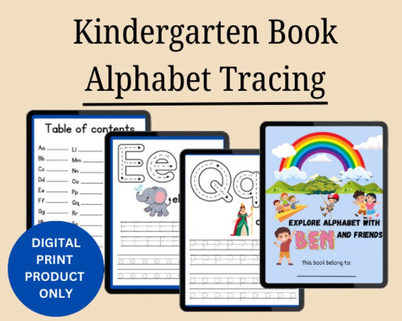 Kindergarten Alphabet Tracing Sheet ABC Tracing Handwriting Practice ...