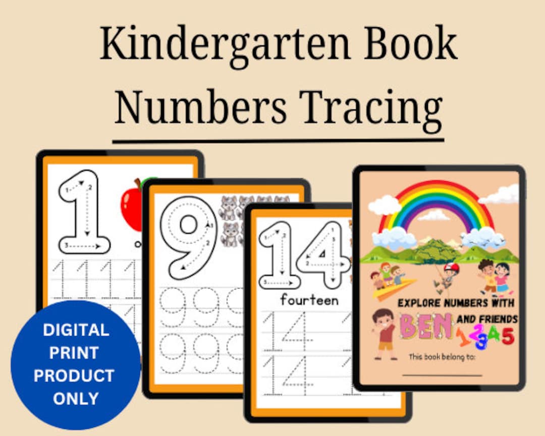 Kindergarten Numbers Tracing Sheet 123 Tracing Handwriting Practice ...