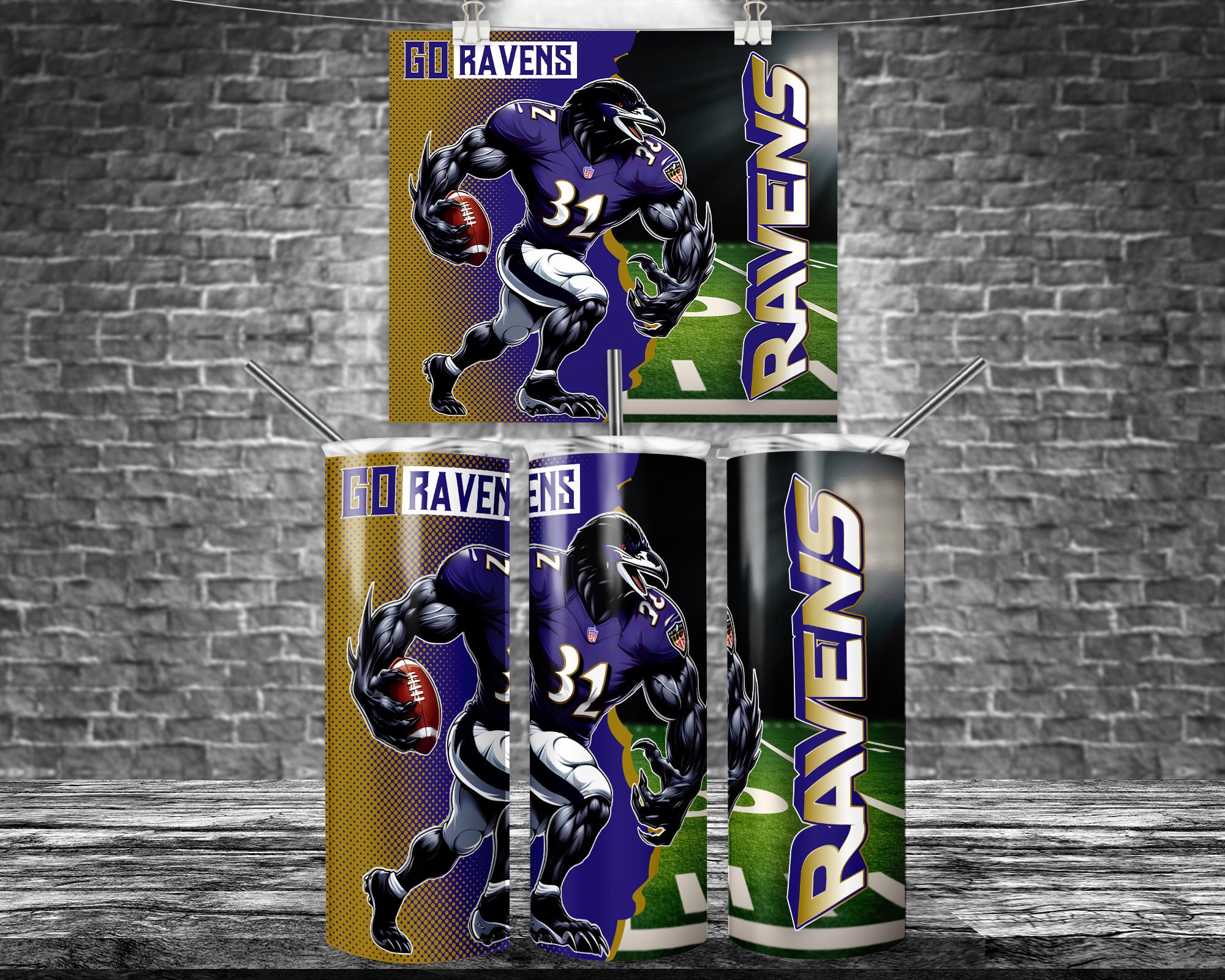 20oz Skinny Tumbler Sublimation Designs, Sport Team for Straight Wrap ...