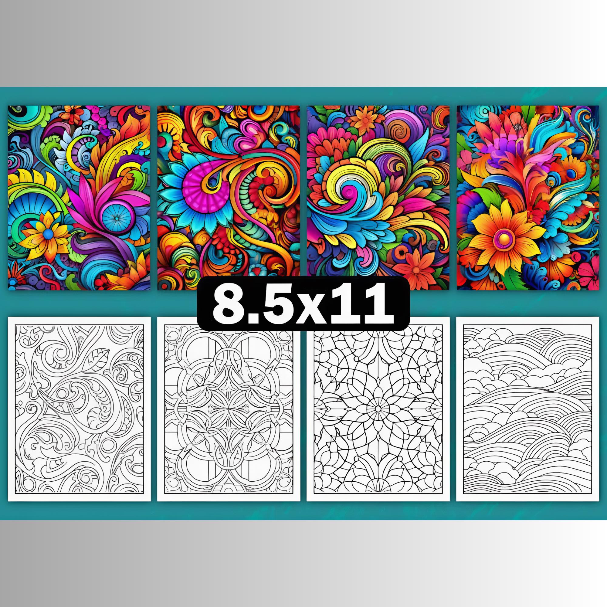 375+ Mindfulness Patterns Coloring Pages, Coloring Book Bundle, Girl ...