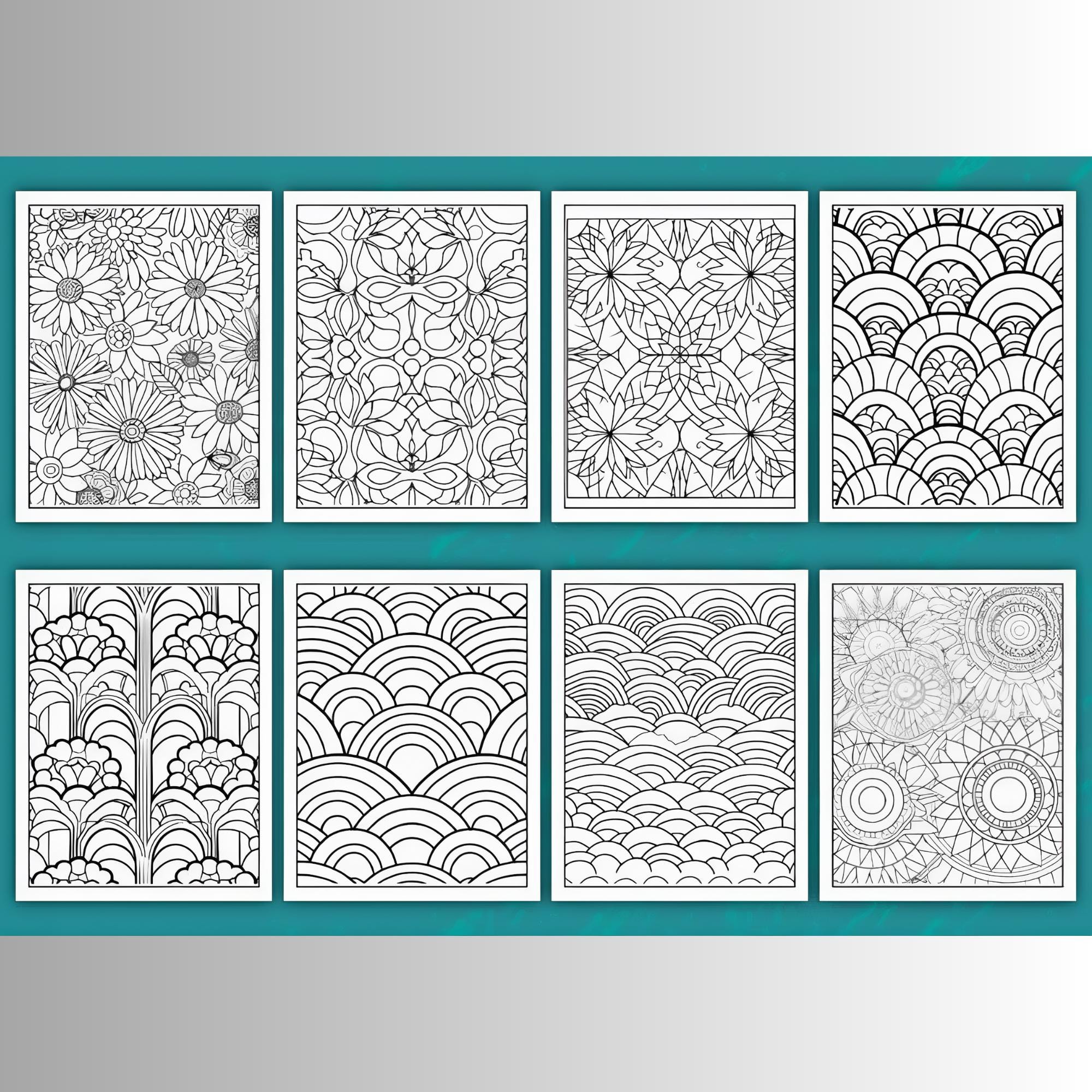 375+ Mindfulness Patterns Coloring Pages, Coloring Book Bundle, Girl ...