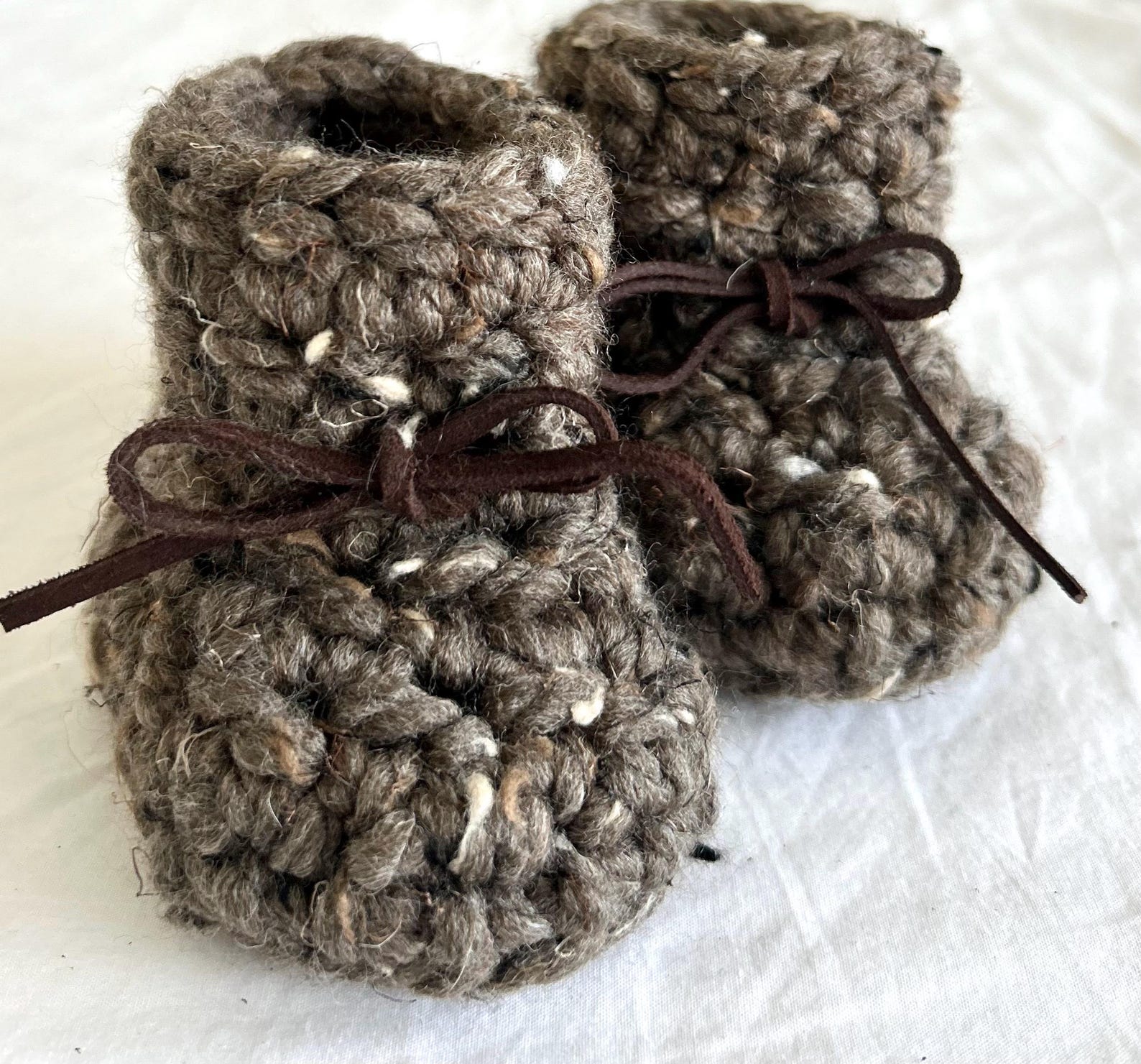 Baby Bootie Newborn Shoes Going Home Outfit Chunky Crochet Bootie Baby ...