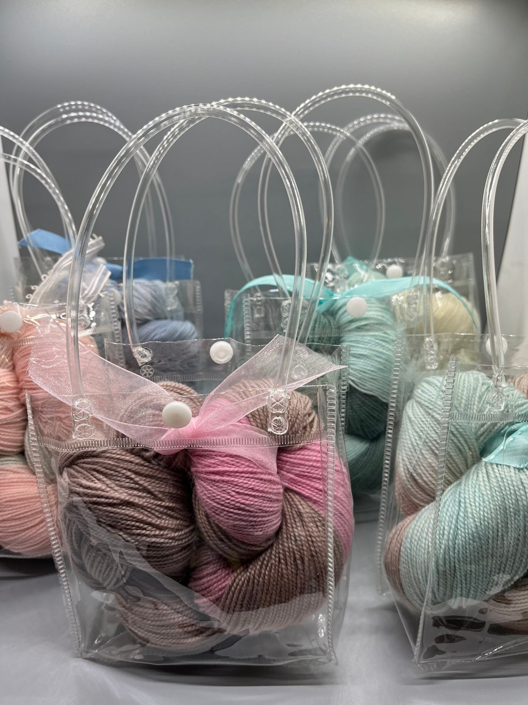 Knitters Gift Kit Hand Dyed Assigned Pooling Yarn Superwash Merino 80/ ...