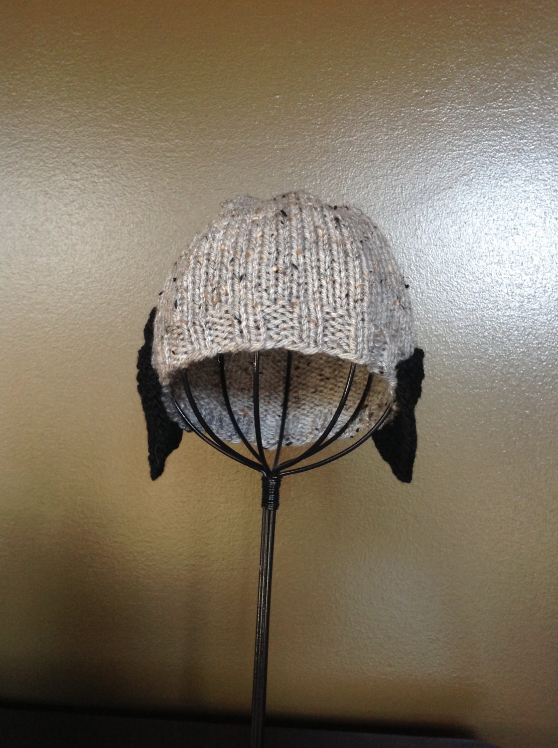 Hat Beanie DJ Headphones Ear Flaps Baby Handknit Infant Winter Photo ...