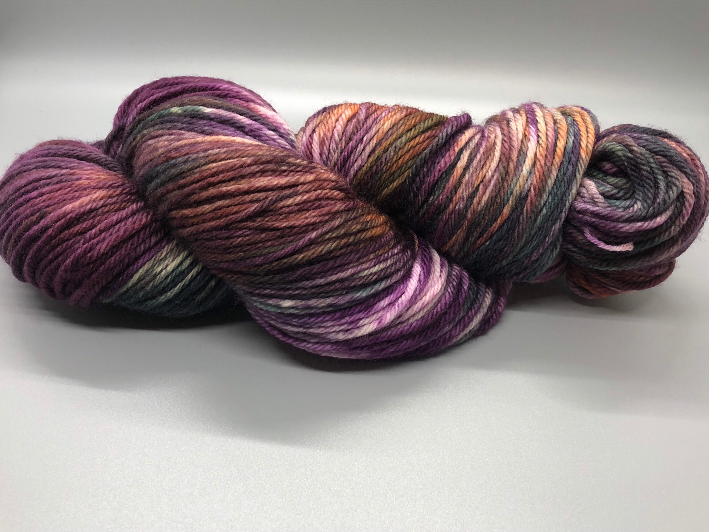 Hand Dyed Worsted Weight Yarn Variegated 100% Superwash Colorway ...