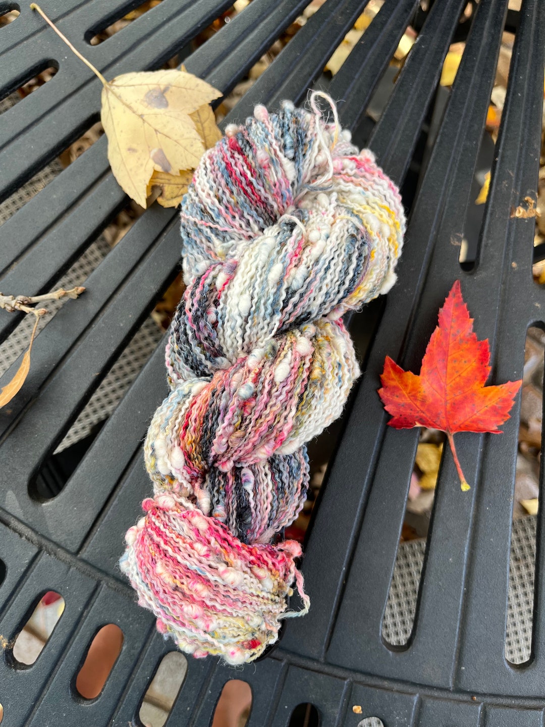 New Colorway Hand Dyed Nubby Fingering Weight Speckled Yarn Variegated ...