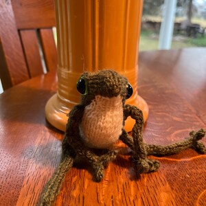 Frog Stuffie Knit Miniature Froggie Stuffy Stuffed Animal Hand Knit ...