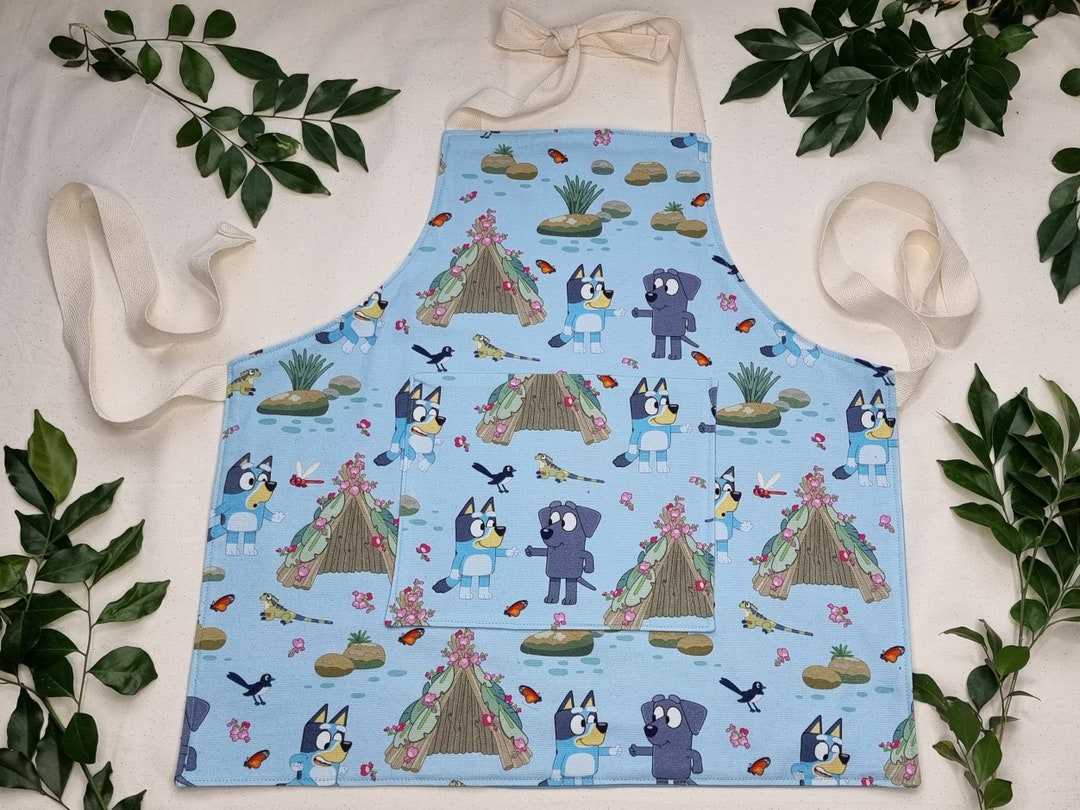 Bluey Children's Apron Camping - Etsy Australia