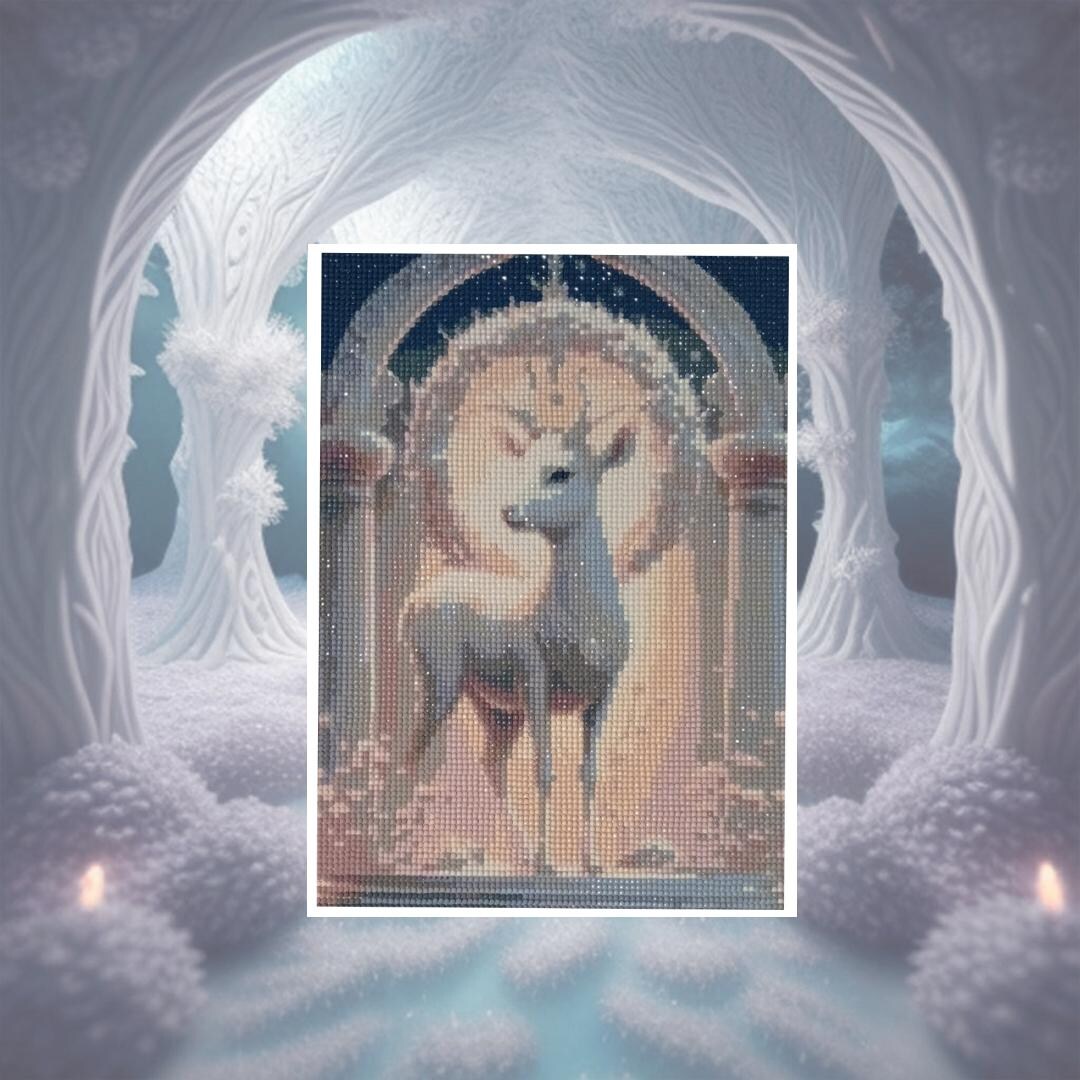 Finished Frameless Goat Diamond Painting - Etsy