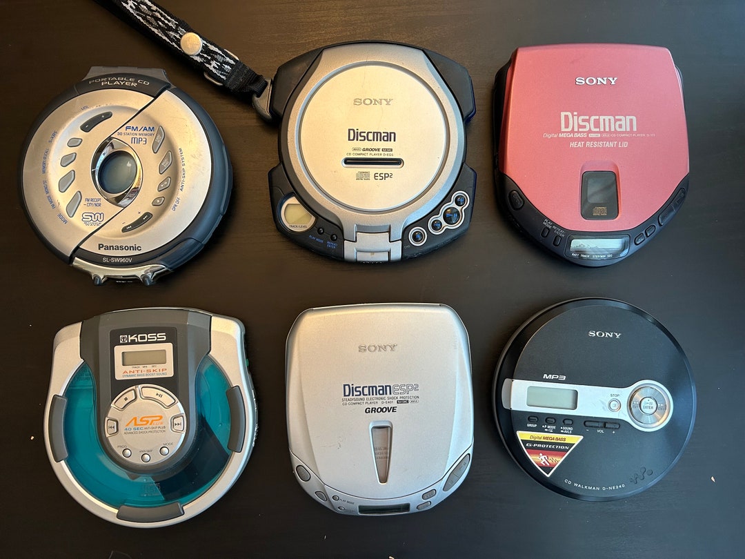 Free Shipping Retro CD Players Sony Panasonic Koss as is for Parts Lot ...