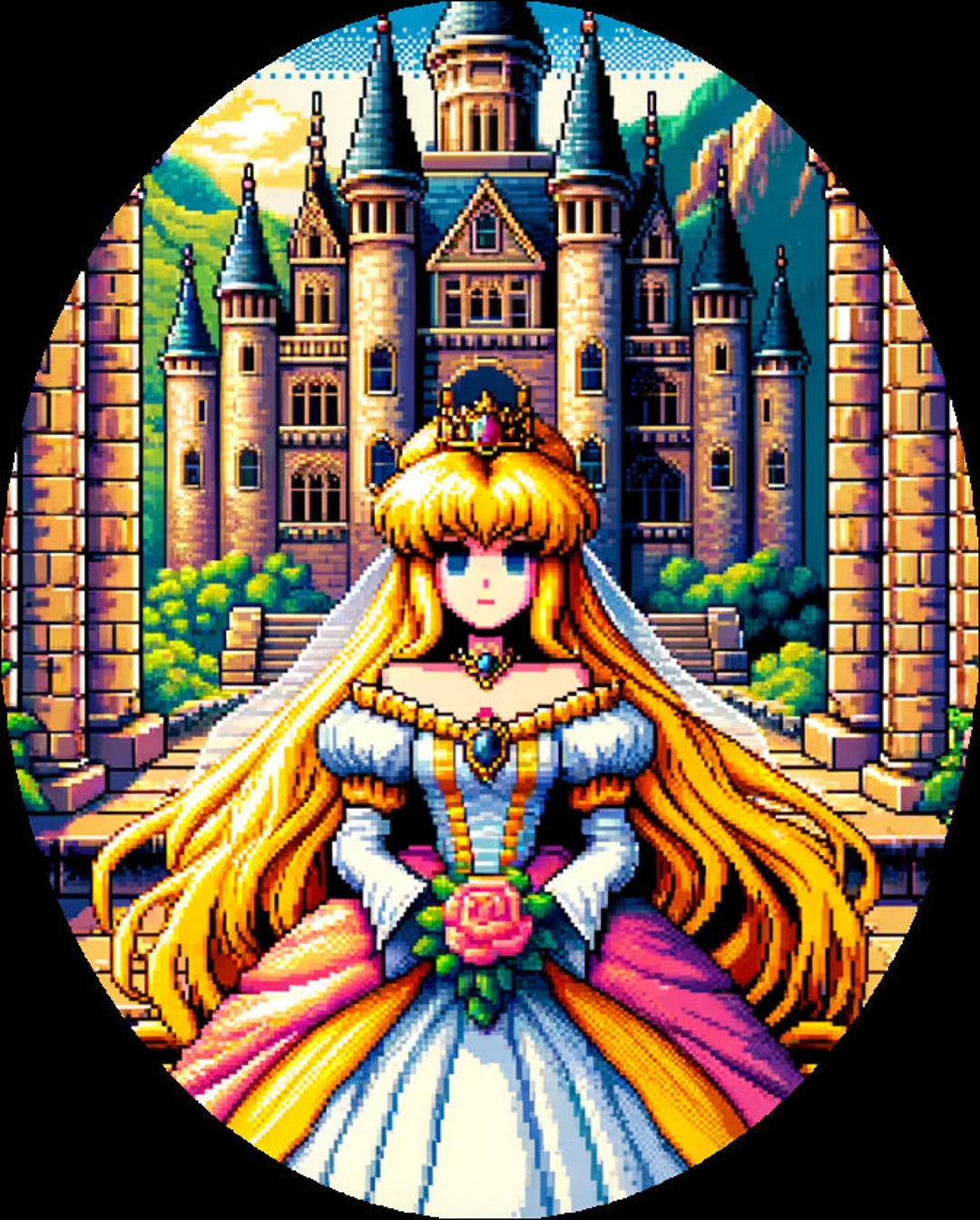 Princess Z, the Knight and the Castle DTF - Etsy