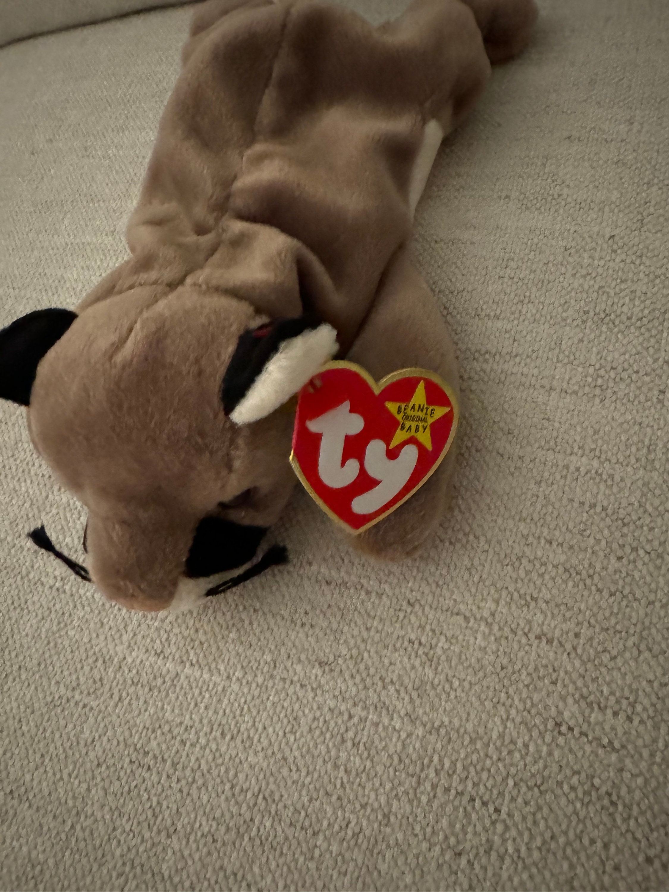 Ty Beanie Babies - Ringo Raccoon 1995 *RARE, ERRORS* (retired, Baby ...