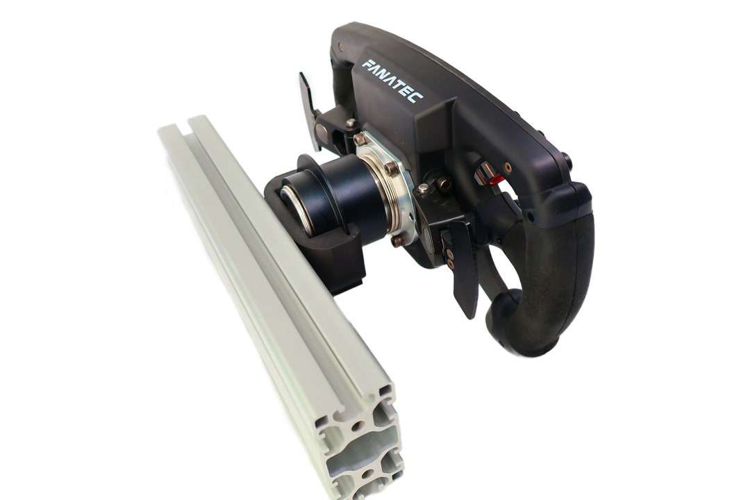 Premium Steering Wheel Mount for Fanatec QR1 - Aluminum Profile Sim ...