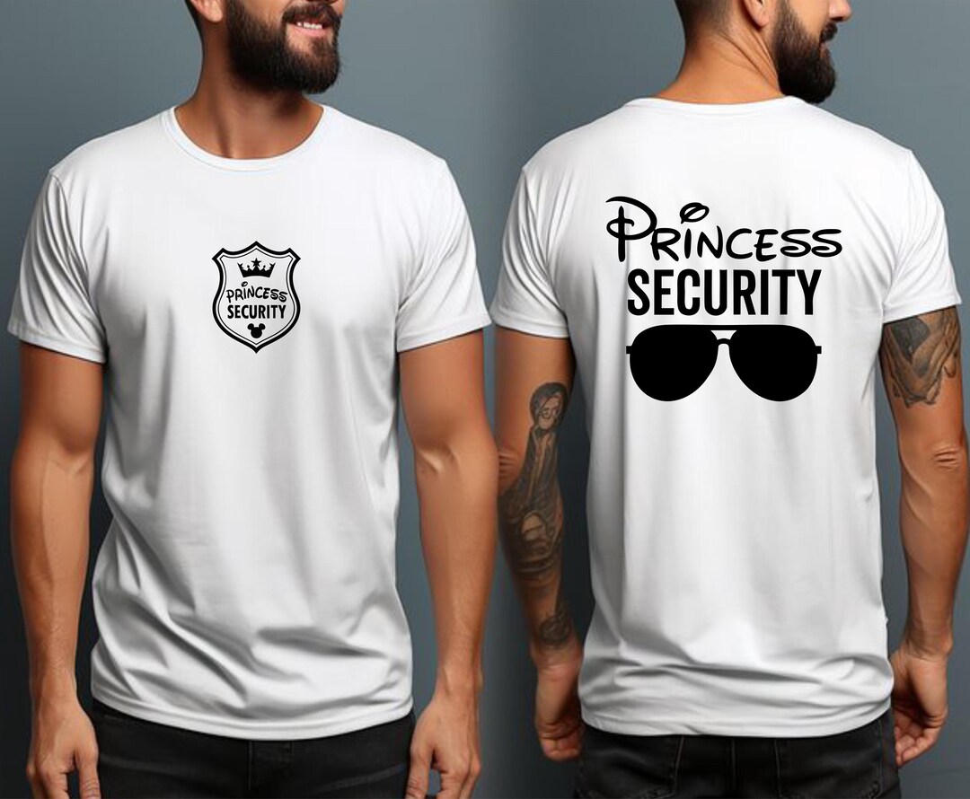 Disney Princess Security Dad Shirt, Matching Family Tee - Etsy
