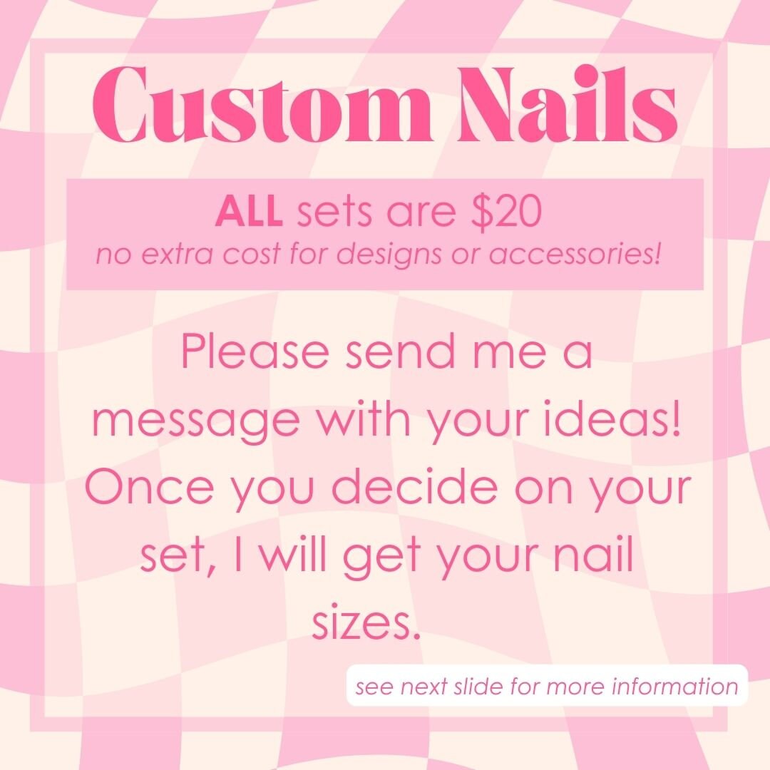 Custom Nail Order - Etsy