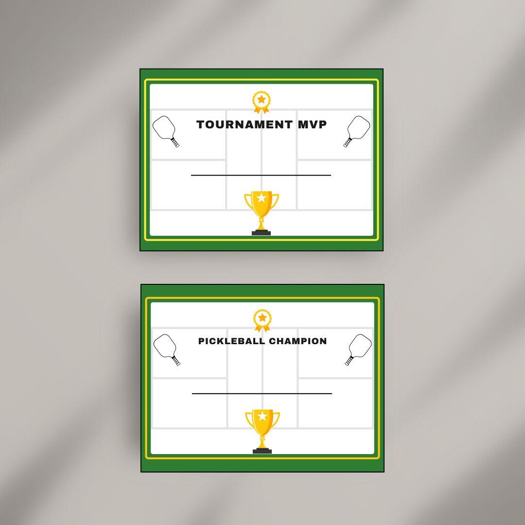 25 Printable Pickleball Certificates Bundle Funny Team Awards Instant ...