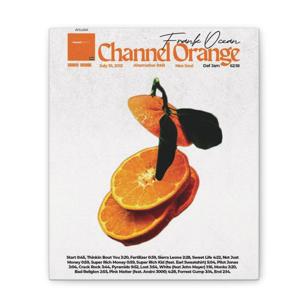 Channel Orange Canvas Poster by Frank Ocean Iconic Album Art High ...