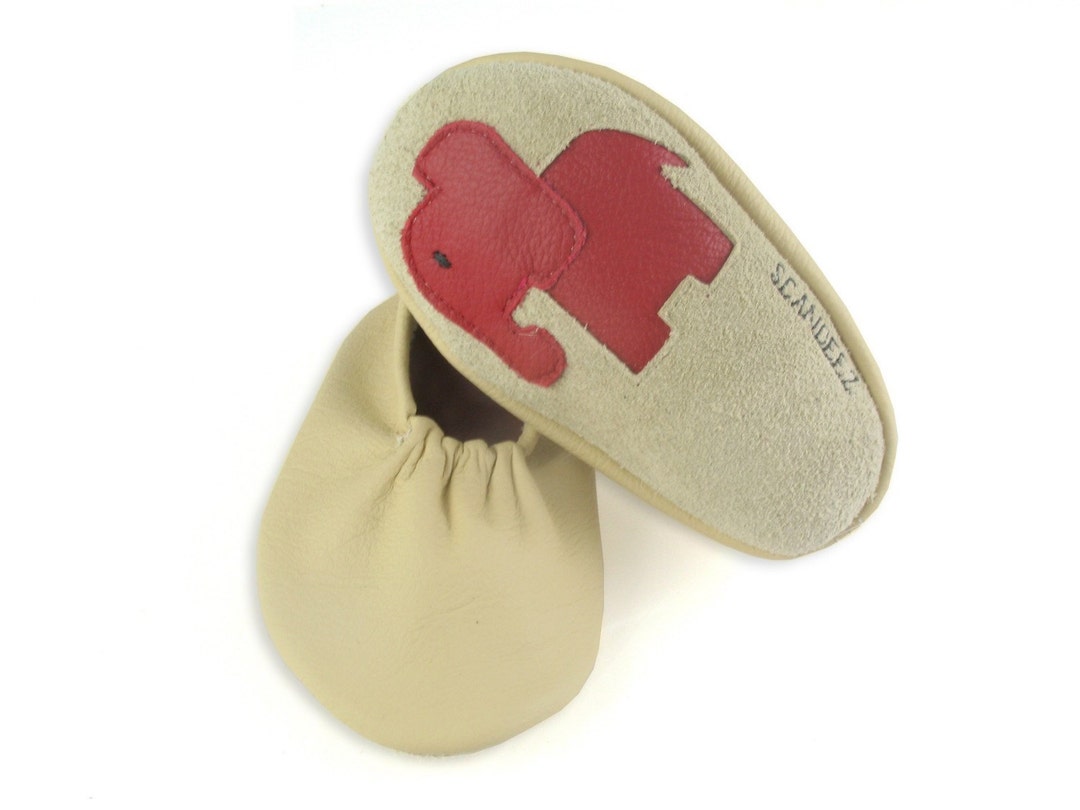 Baby Leather Elephant Mok, Toddler Leather Shoe, Baby Soft Sole Shoe ...