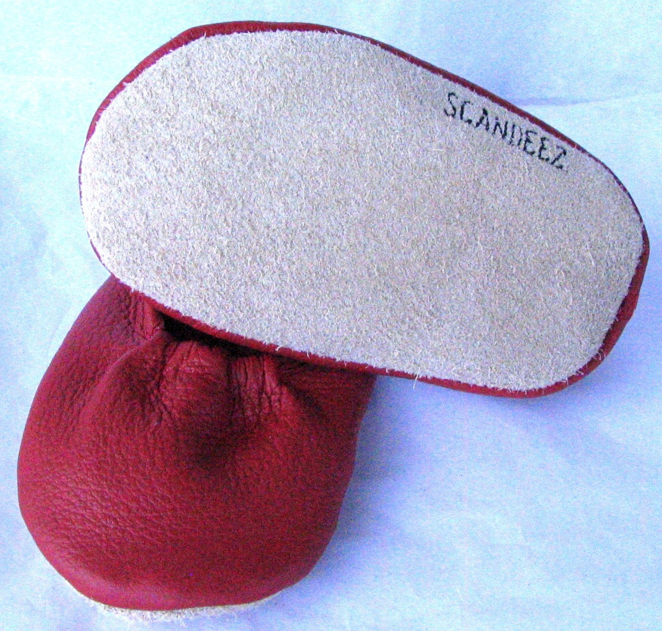 Red Baby Leather Mok, Toddler Leather Shoe, Baby Soft Sole Shoe, Baby ...