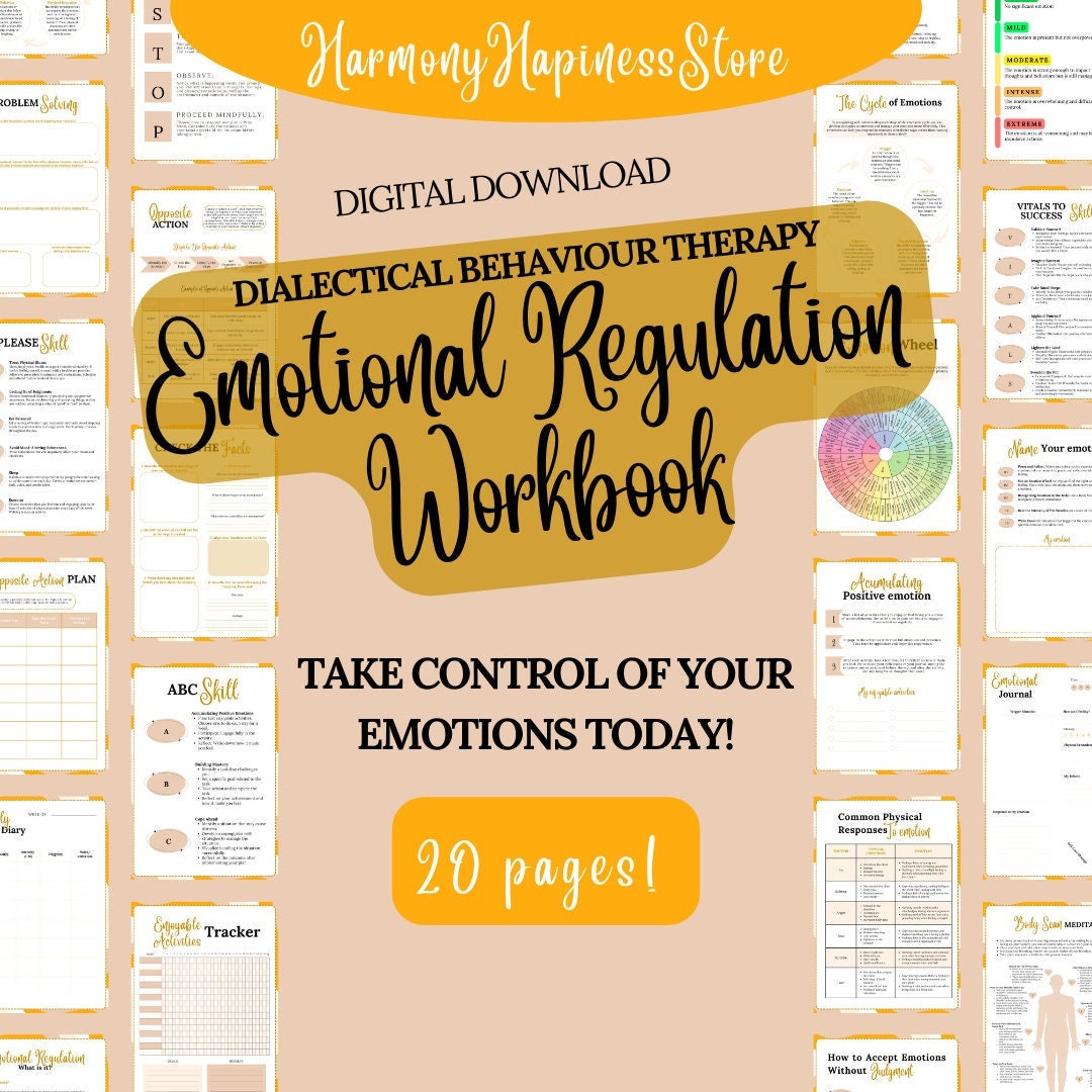 Master Emotional Balance With DBT Workbook Emotion Regulation, Mood ...