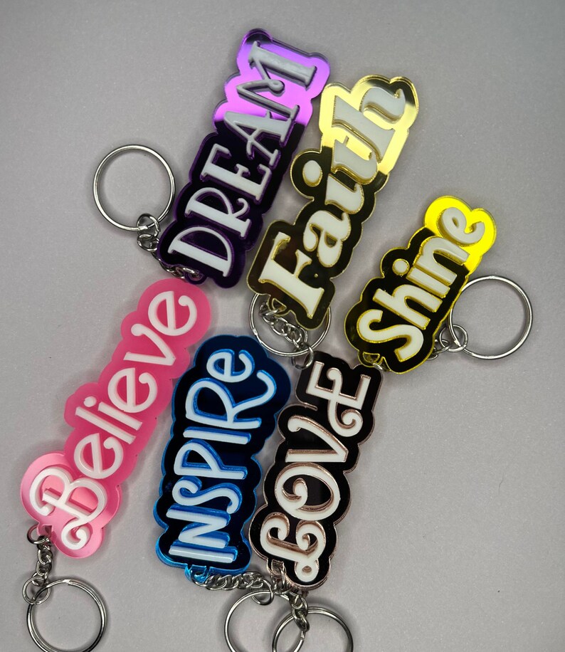 Custom Acrylic Keychains for Everyone! - Etsy
