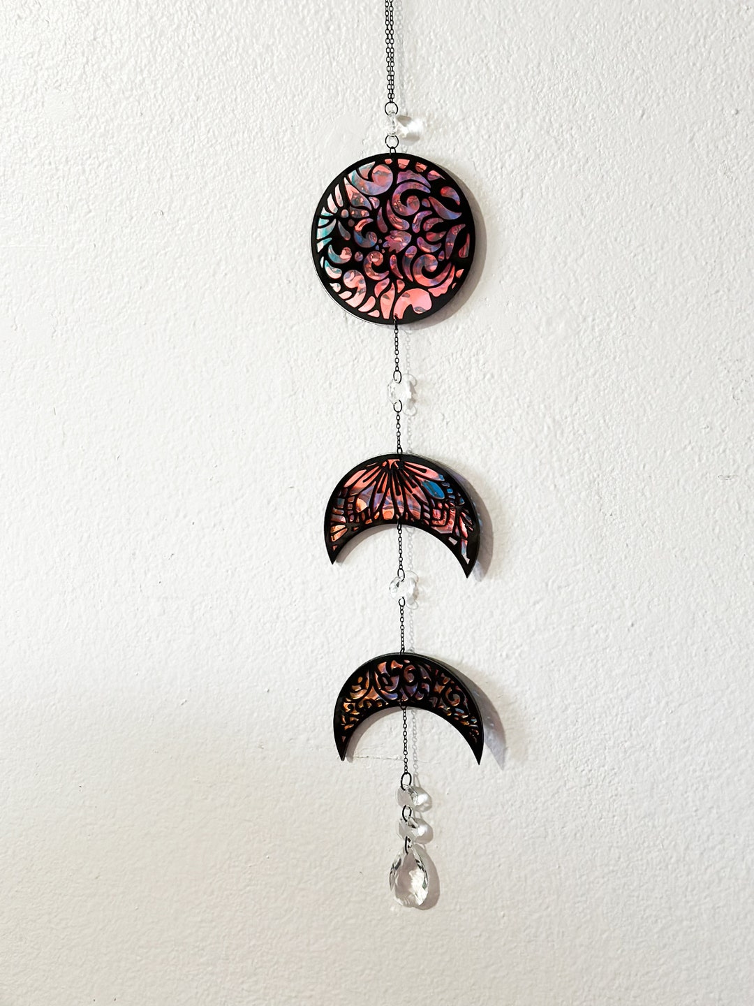 Moon Phase Suncatcher - Etsy