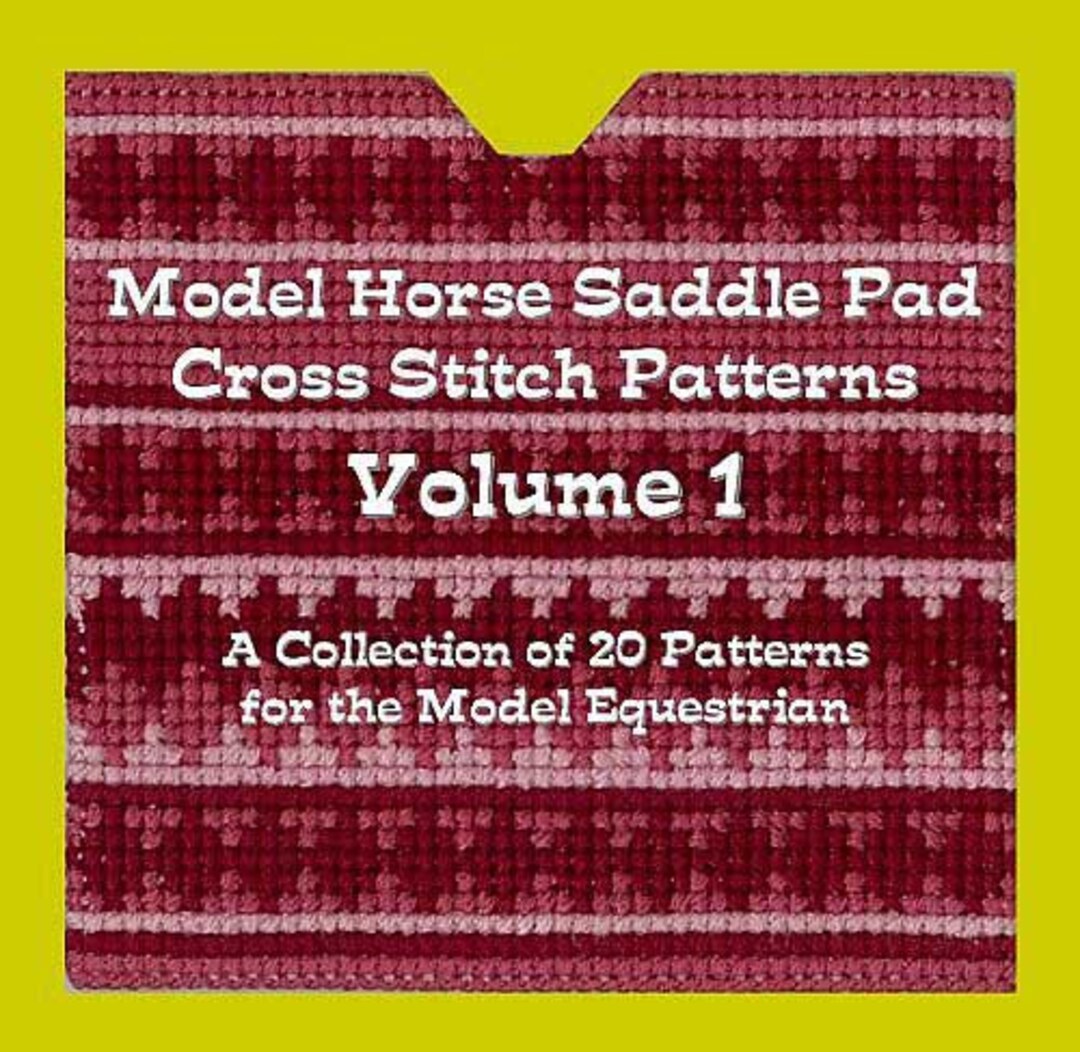 Model Horse Saddle Pad Cross Stitch Patterns Volume 1 INSTANT DIGITAL ...