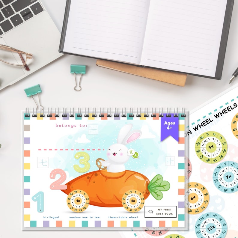 My First 123 Number English Chinese Bilingual Personalized Printable ...