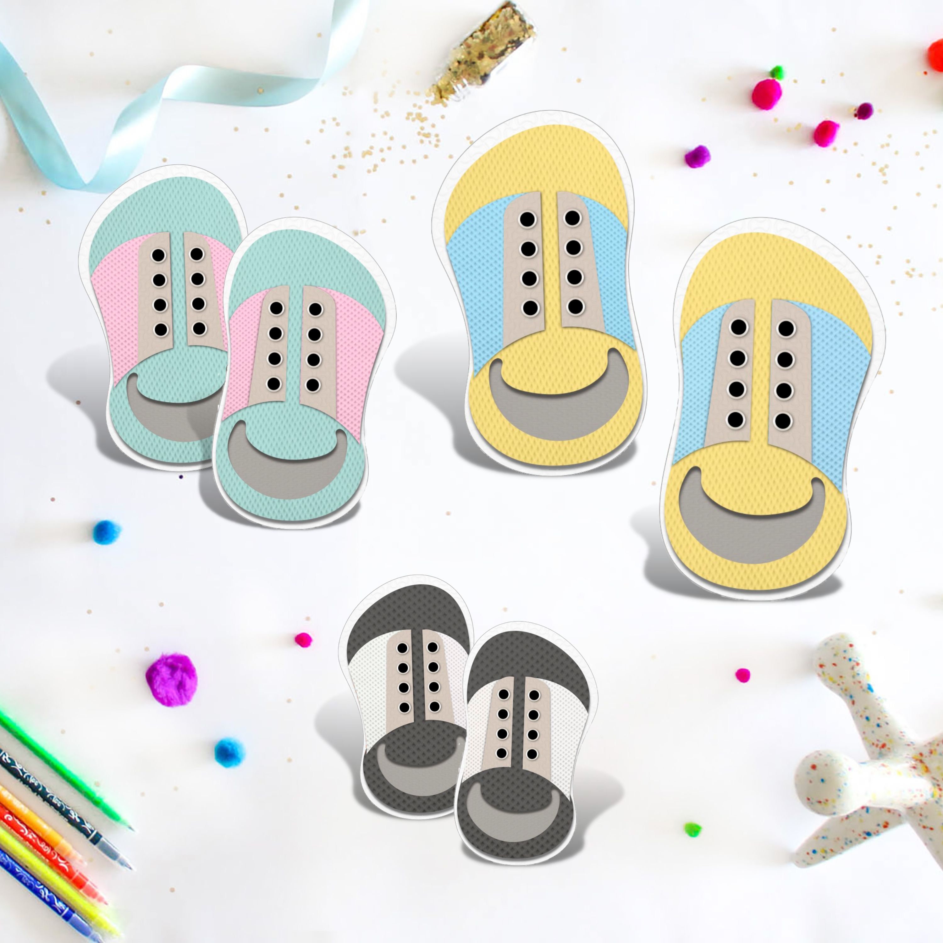 Shoe Lacing Practice Printable 3D Fine Motor Skill Preschool Printable ...