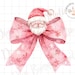 Christmas Coquette, Christmas Png, Pink Christmas, Retro Santa, Girly ...