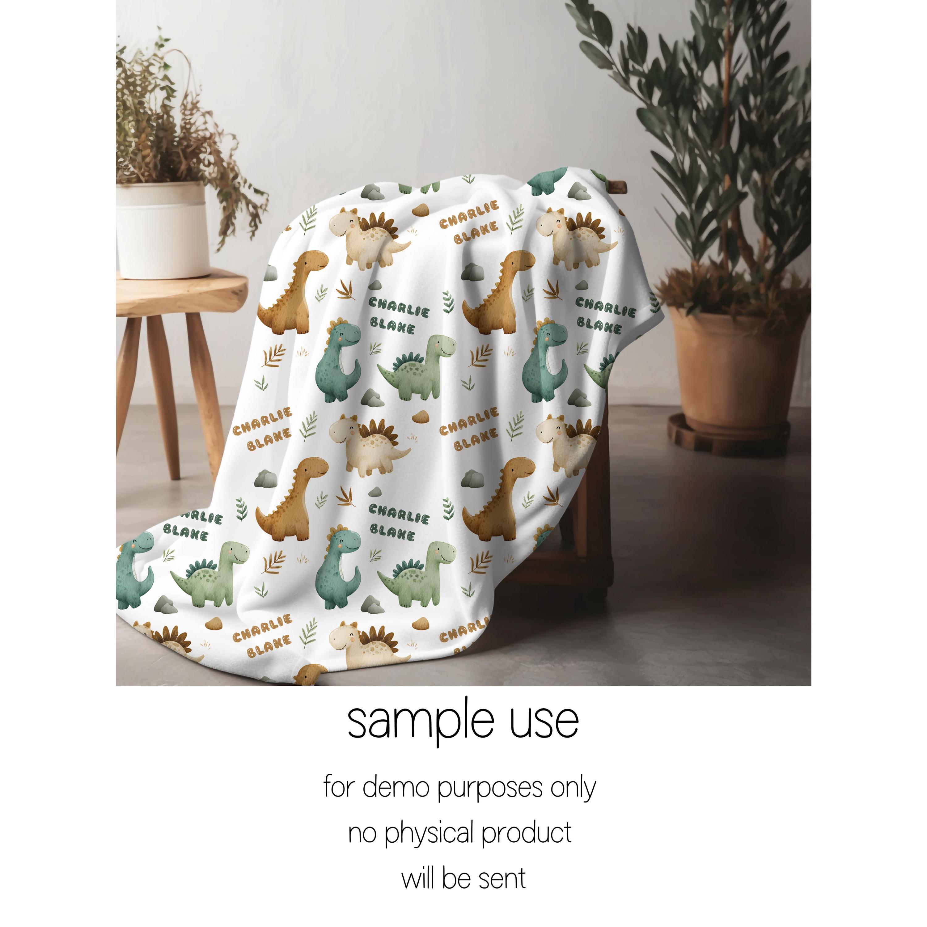 Personalized Dinosaur Seamless Pattern: Boho Kids Dino Fabric (PNG ...