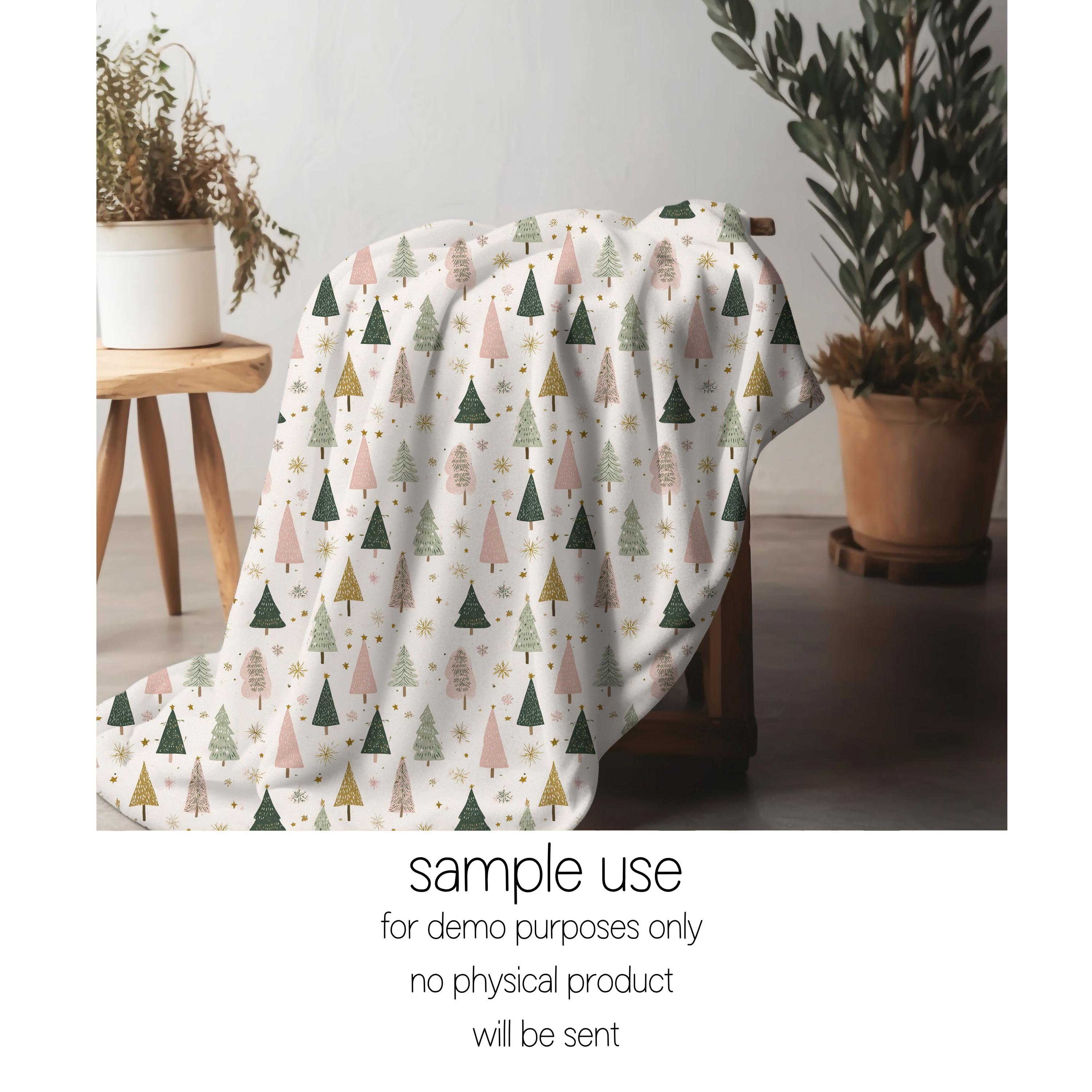 Pastel Christmas Tree Seamless Pattern, Minimalist Christmas Pattern ...