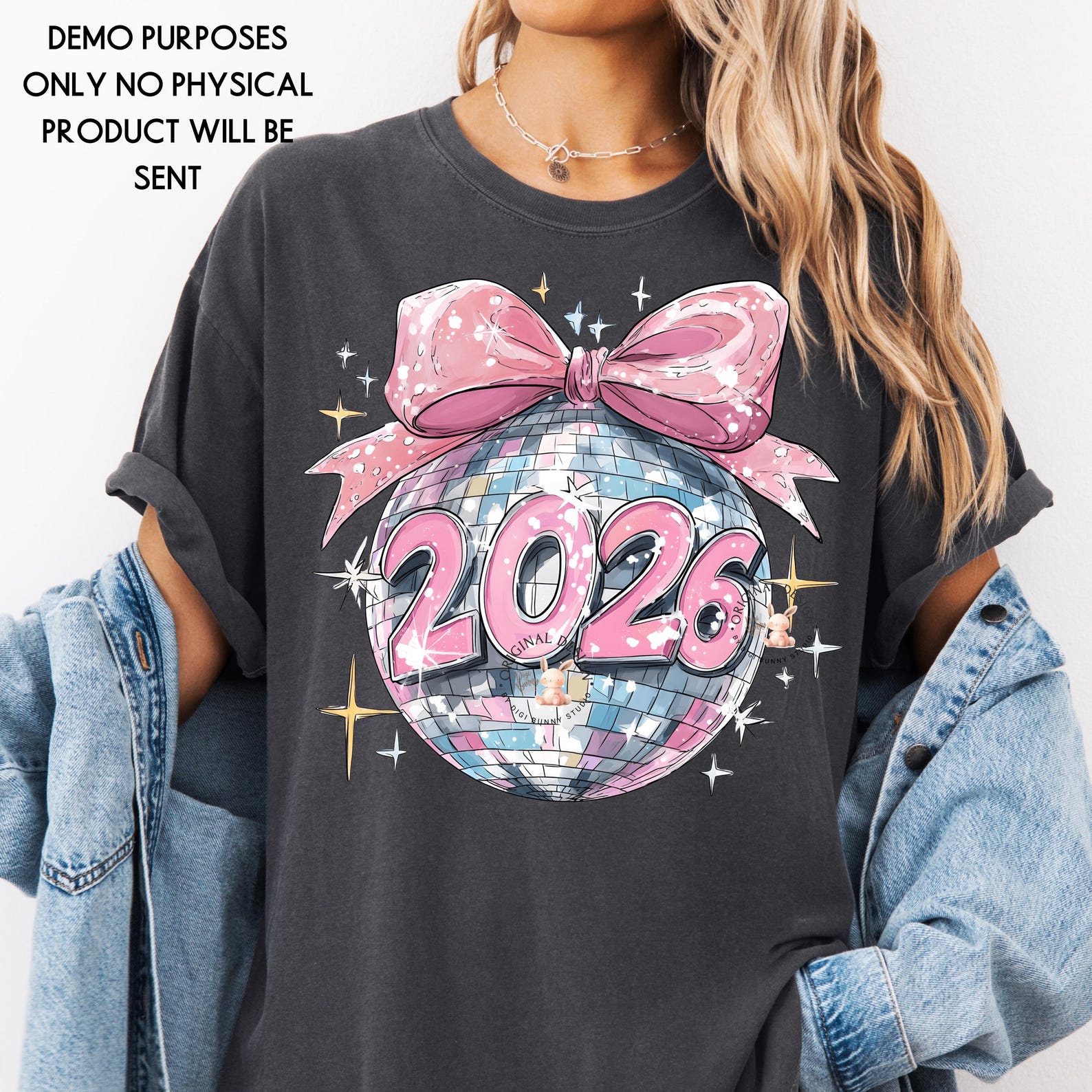 2026 New Year Disco Ball PNG, Girly Christmas Bow (digital Download) - Etsy