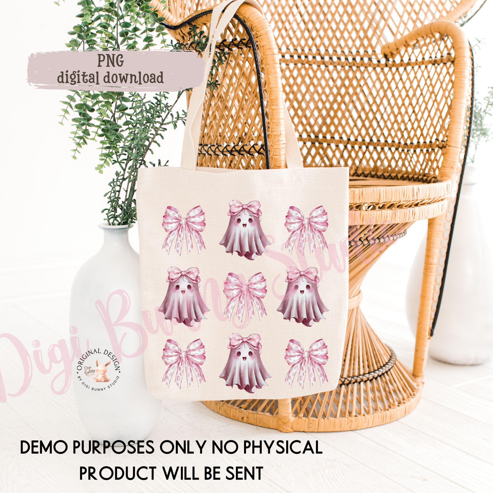 Pink Halloween Ghost Coquette Bows PNG Spooky Season Aesthetic Coquette ...