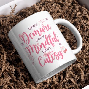 Very Demure Png, Very Mindful Very Cutesy Trendy Png Soft Girl Era Meme ...