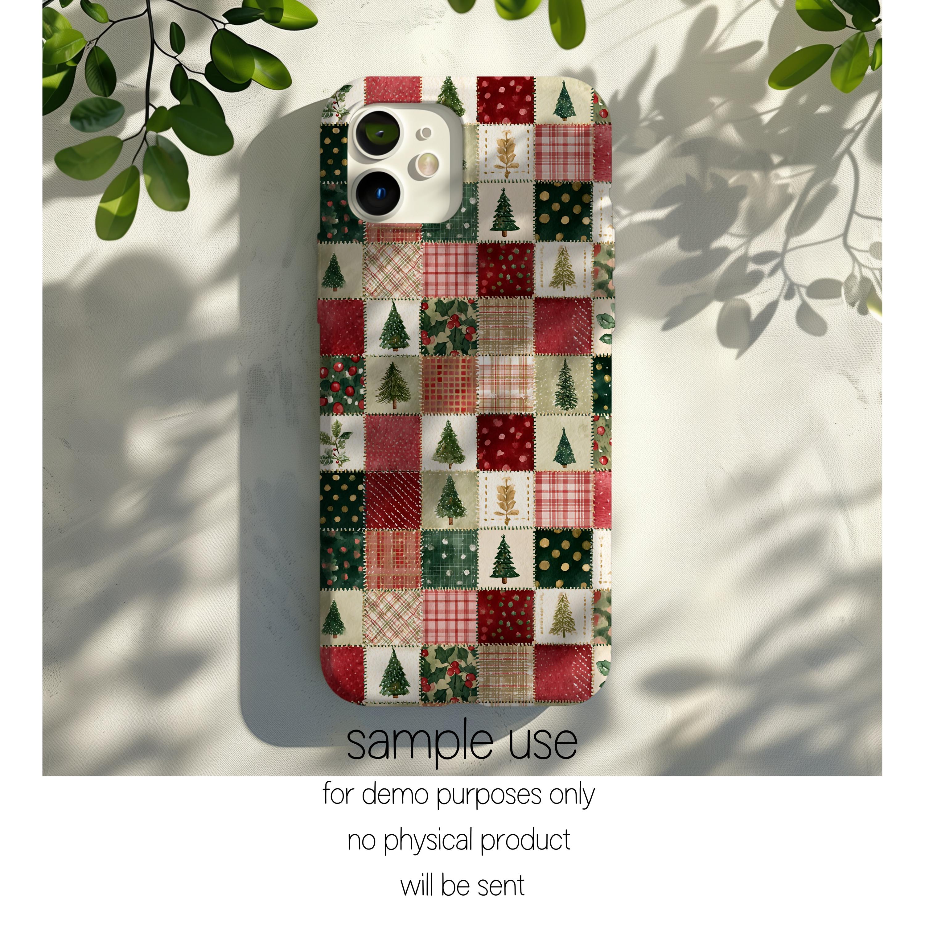 Christmas Patchwork Seamless Pattern, Checkered Holiday Fabric, Gift ...